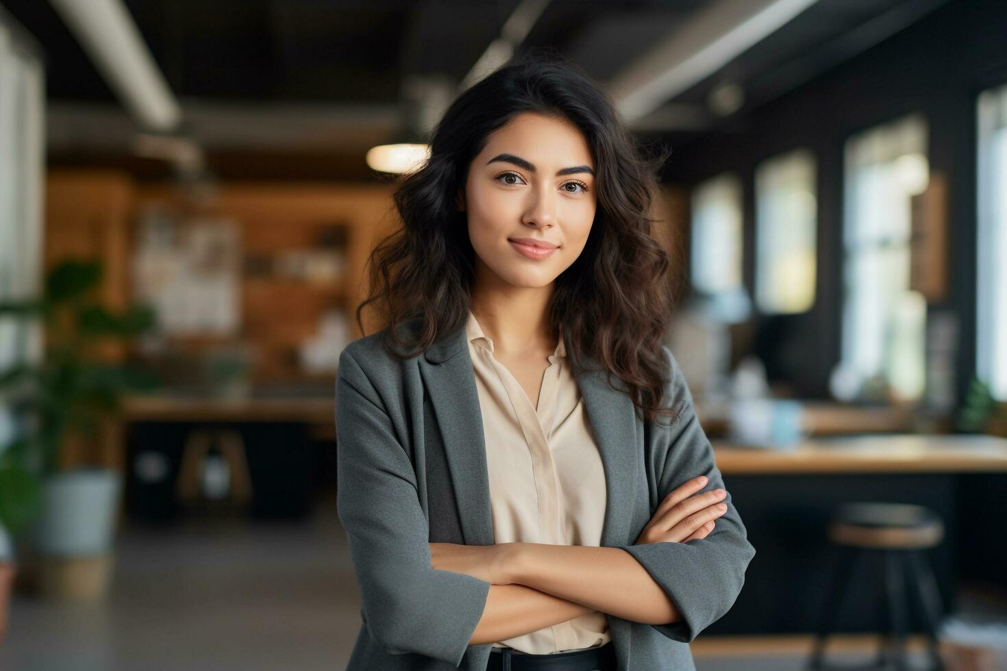 AI generated Attractive manager asian businesswoman CEO confident ...