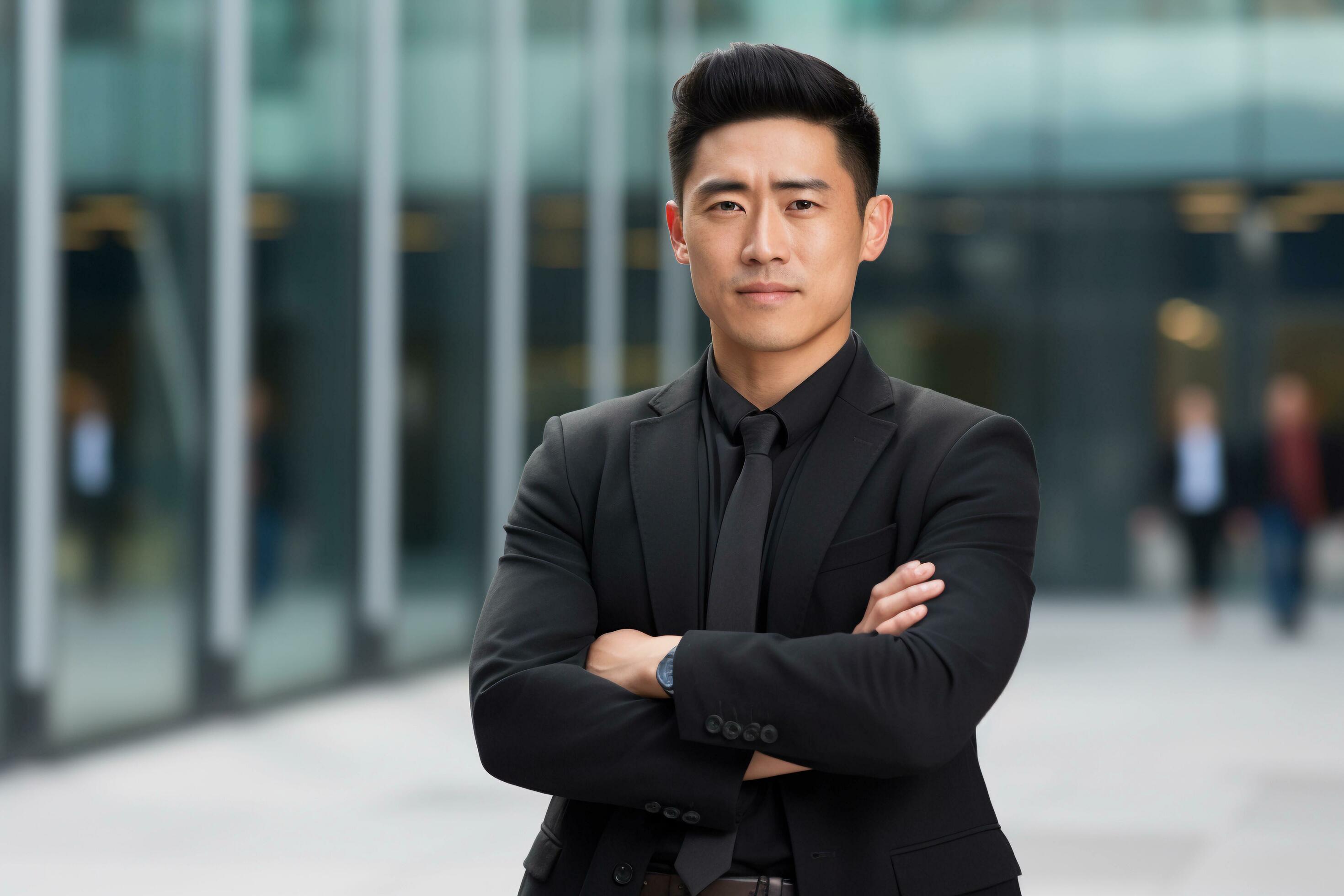 AI generated Attractive manager asian businessman CEO confident ...