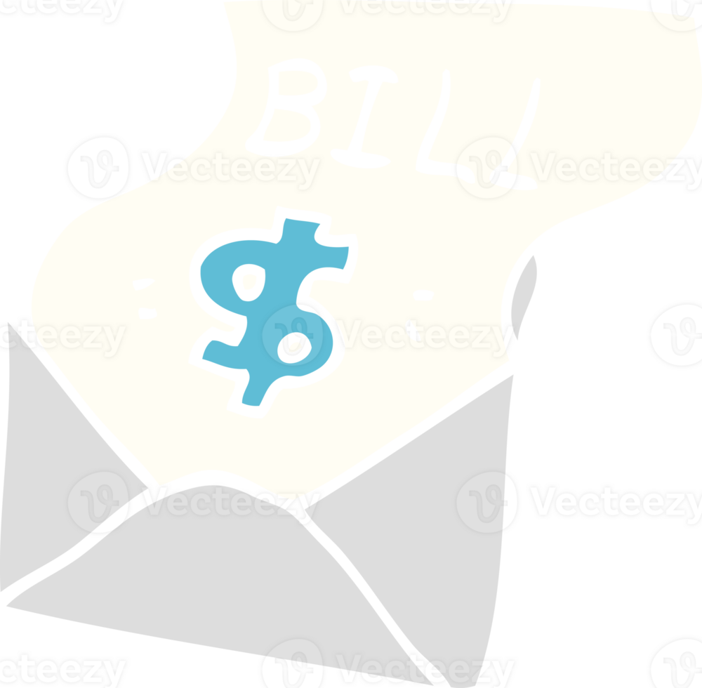 cartoon doodle debt bill 36359262 PNG