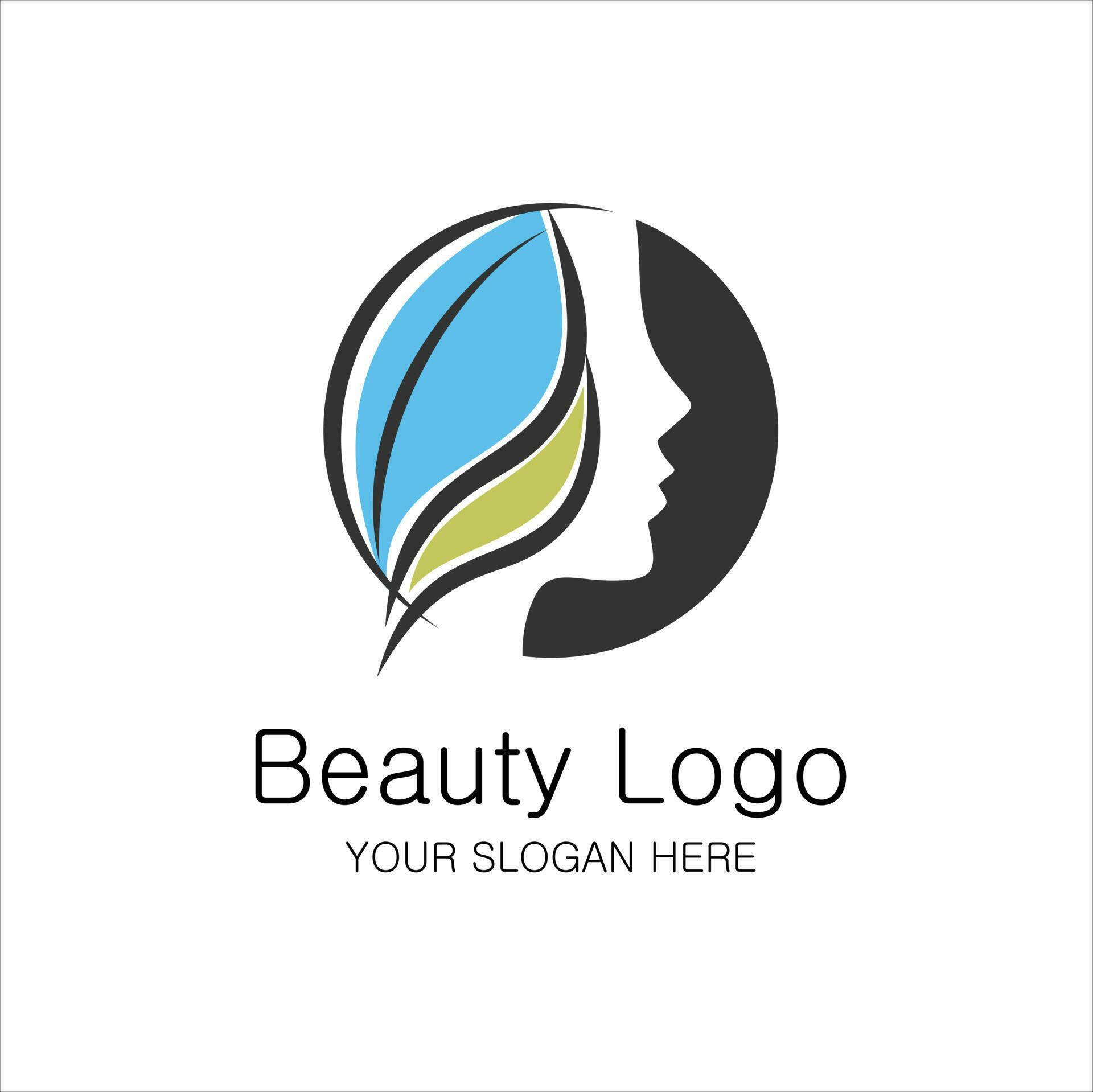 Woman Face Logo Icon Vector Woman Face Logo Design Vector Illustration