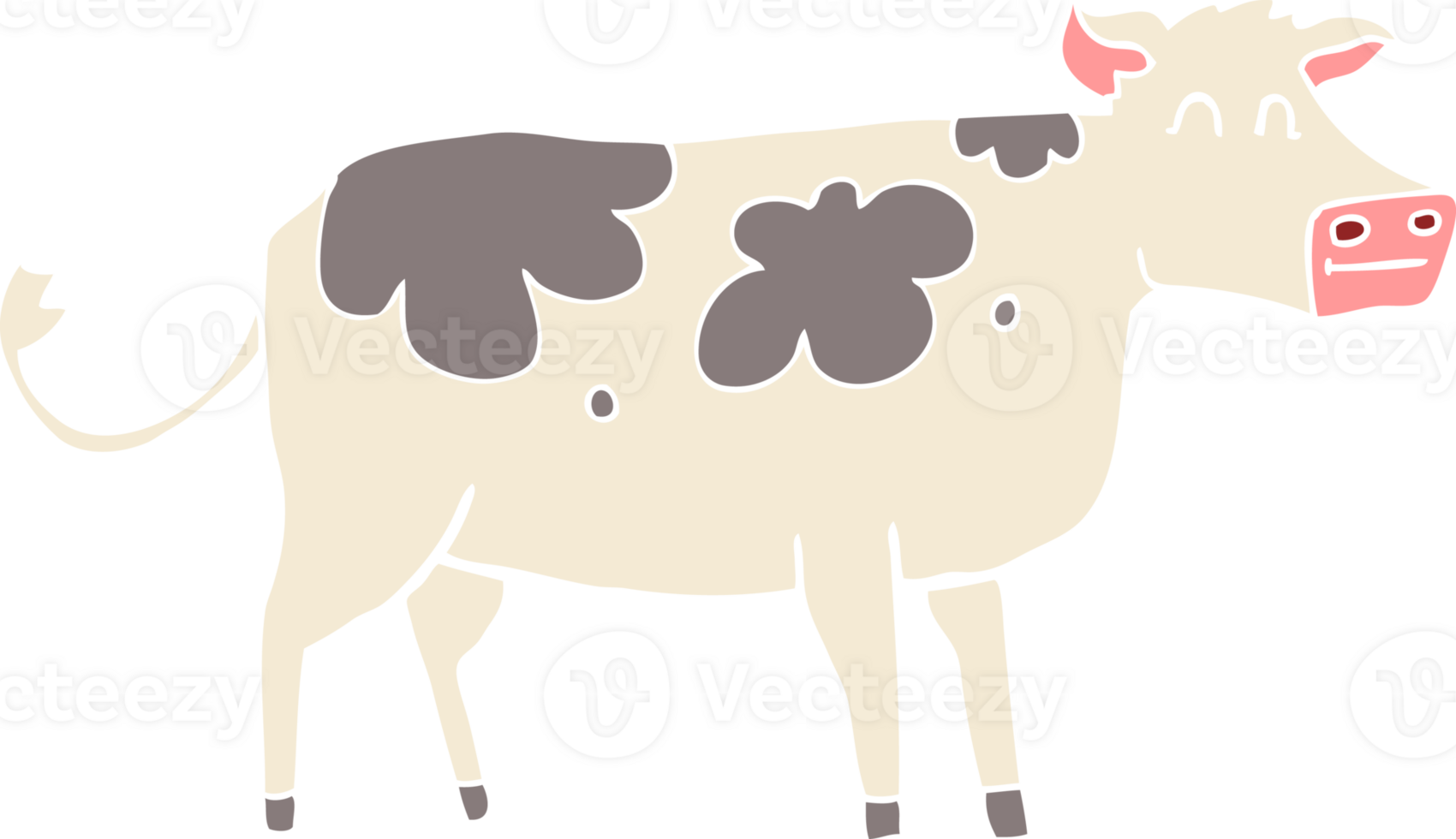 ilustración de color plano de una vaca de dibujos animados 36362456 PNG ilustración de color plano de una vaca de dibujos animados 36362456 PNG