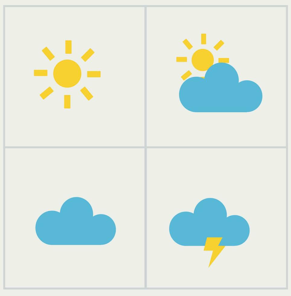 Weather icon set vector illustration. Weather conditions icons 36363476 ...