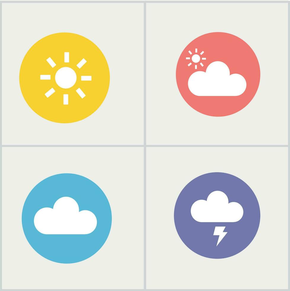 Weather icon set vector illustration. Weather conditions icons 36363507 ...