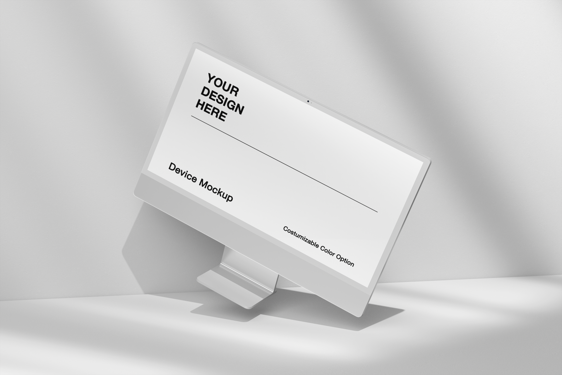 Psd Device Computer Mockup With Realistic Shadow Background 36366765 Psd