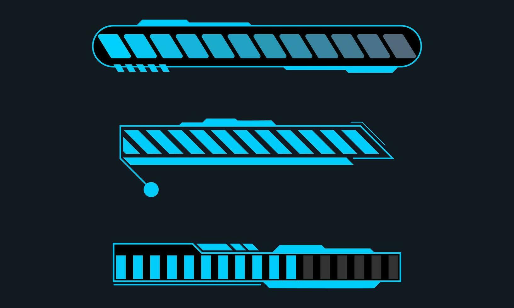 Set of Sci Fi Modern User Interface Elements. Futuristic Abstract HUD. Good for game UI ...