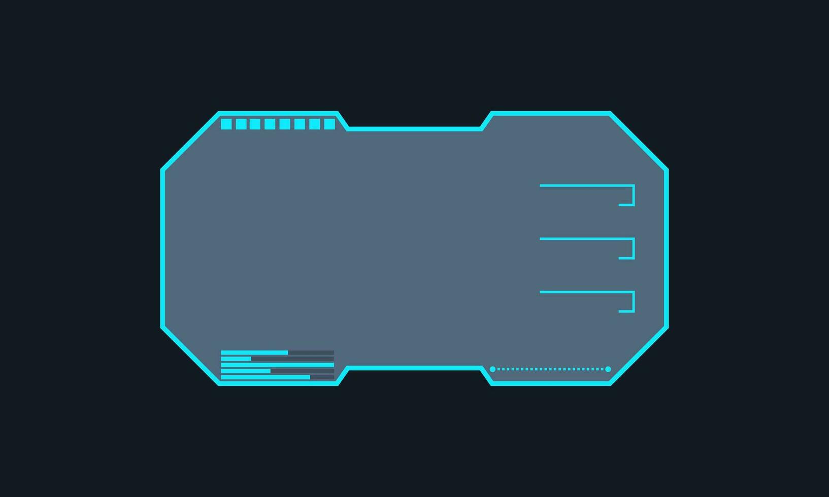 Futuristic interface ui elements. Holographic hud user interface elements, high tech bars and ...