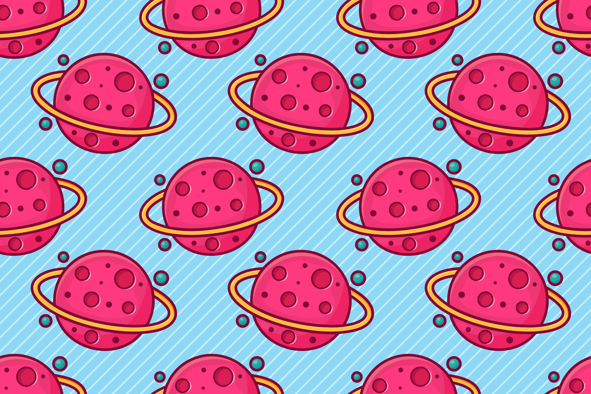 Planet Seamless Pattern Vector Illustration 36371741 Vector Art At Vecteezy