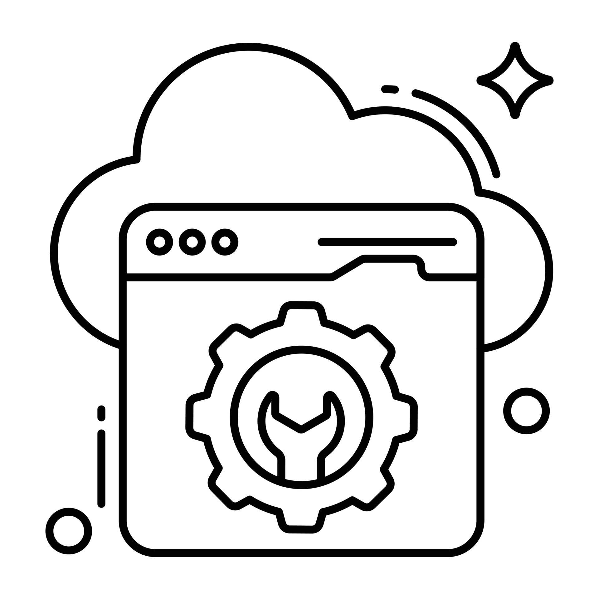 A unique design icon of web setting 36372982 Vector Art at Vecteezy
