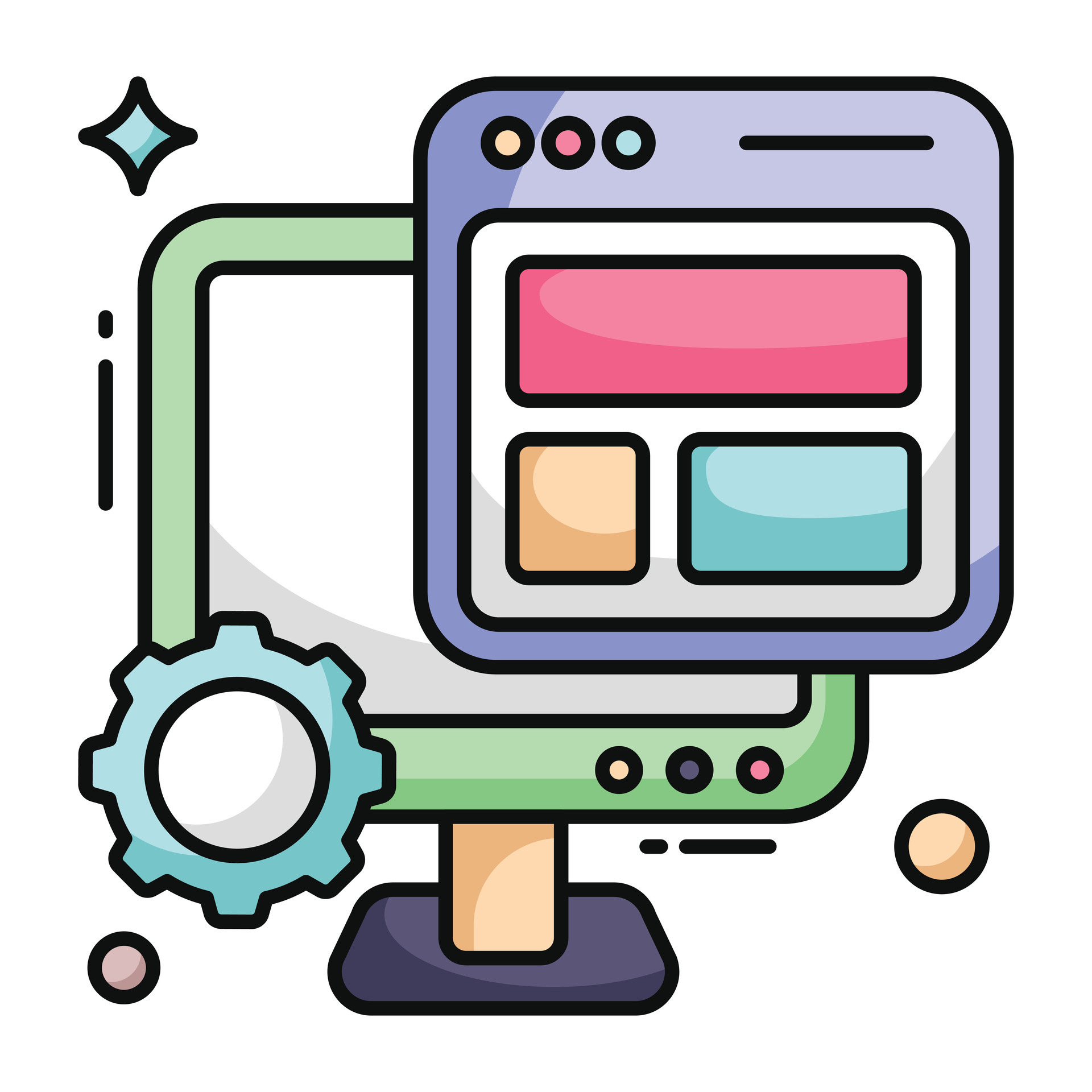 A premium download vector of web design 36373004 Vector Art at Vecteezy