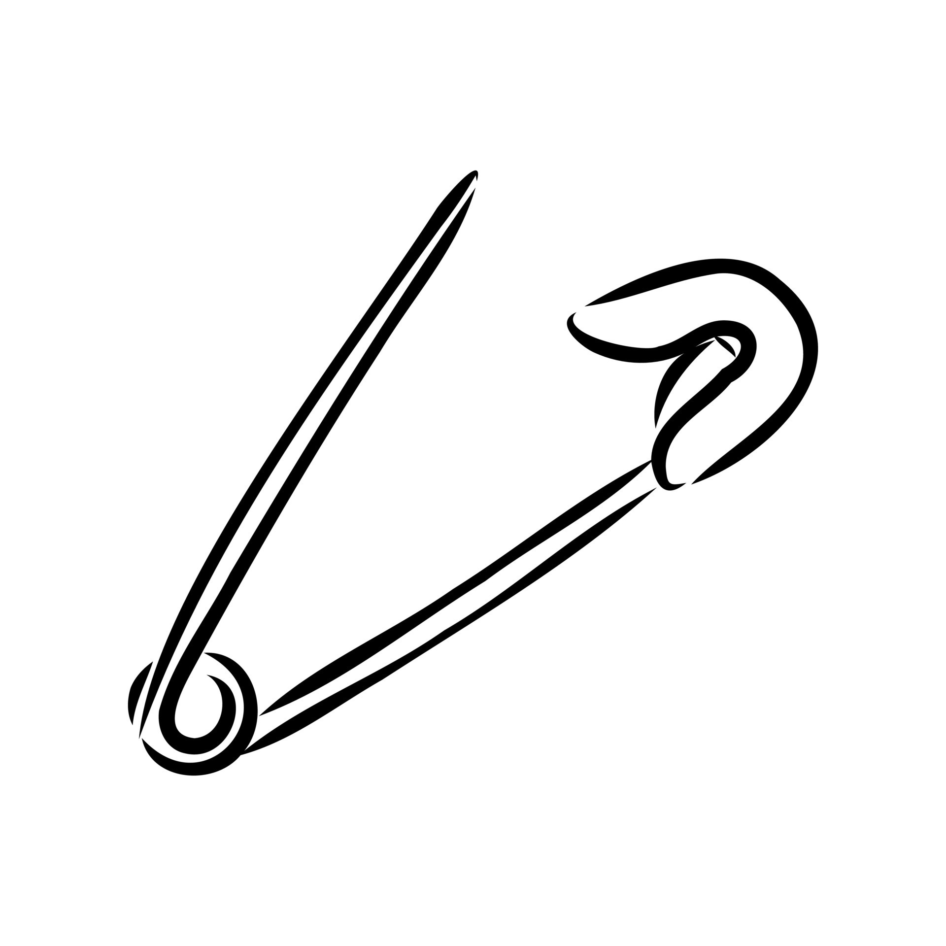 safety pin vector sketch 36380314 Vector Art at Vecteezy