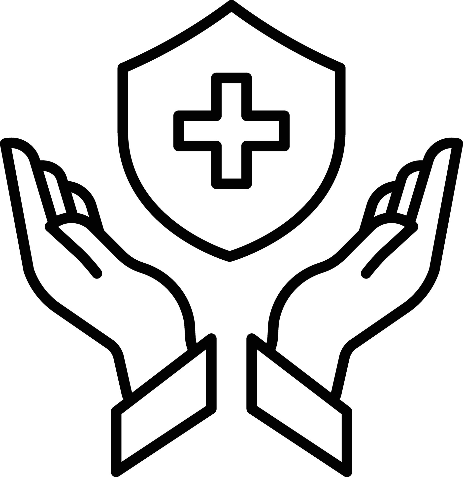 Medical Shield Outline Vector Illustration Icon 36382157 Vector Art At Vecteezy