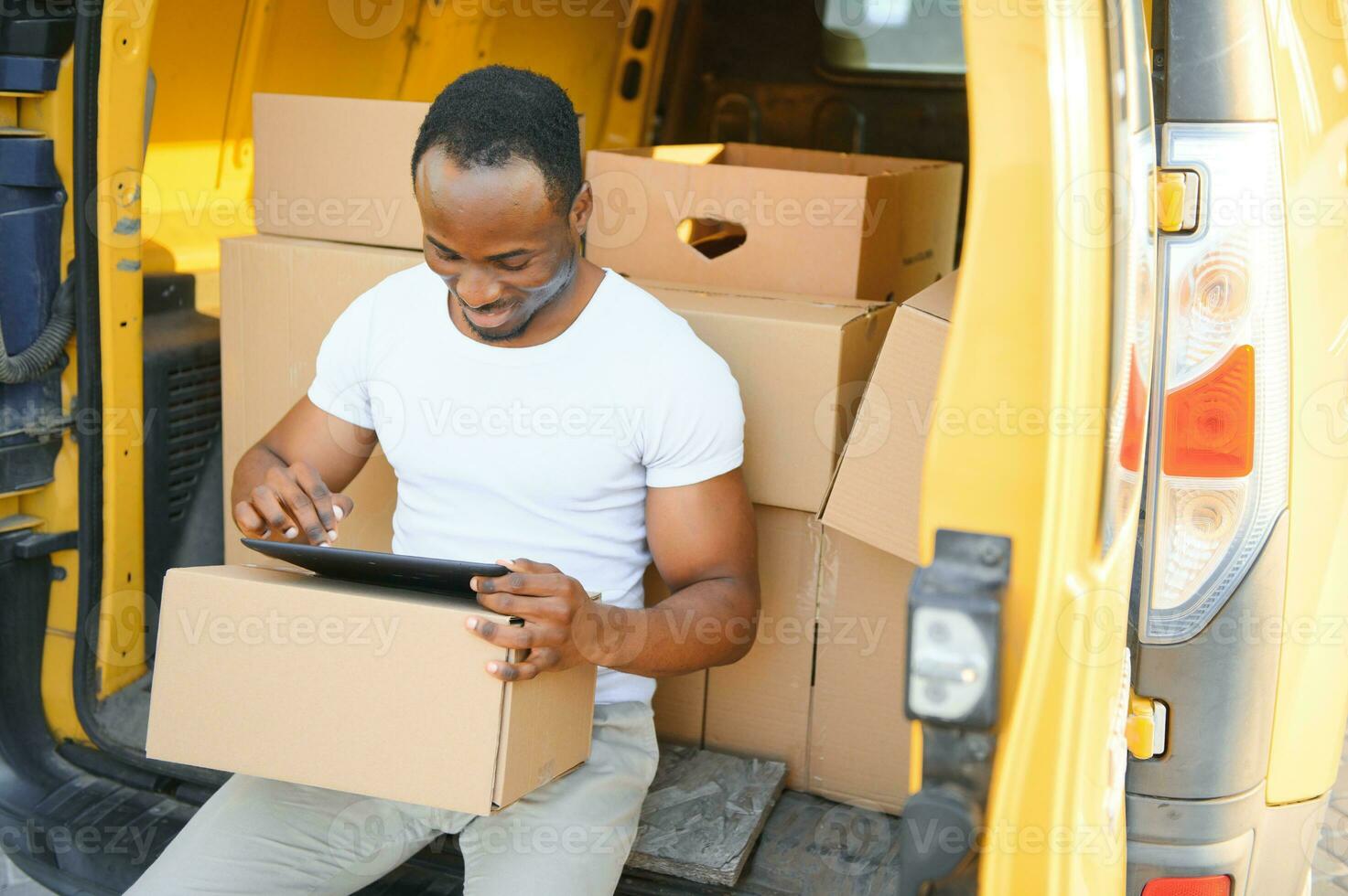 African American Delivery Man Stock Photos, Images and Backgrounds for Free Download