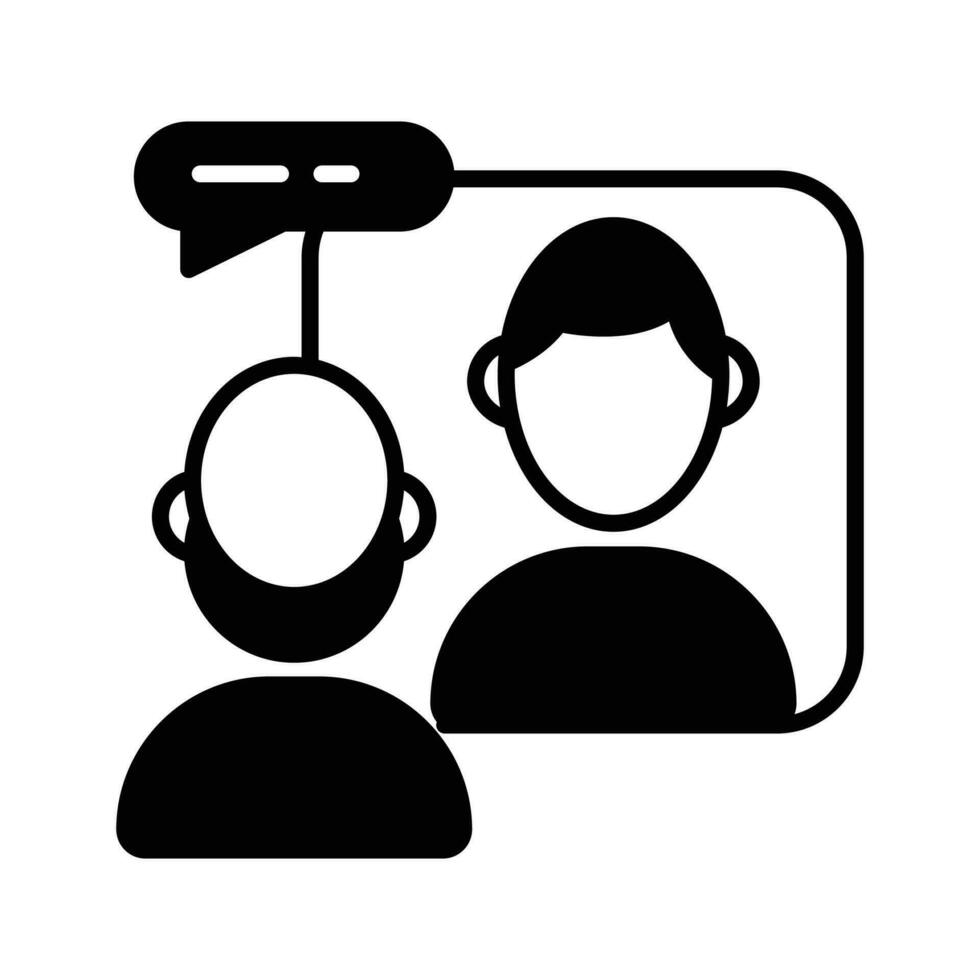 Self Reflections icon. black fill icon 36386883 Vector Art at Vecteezy