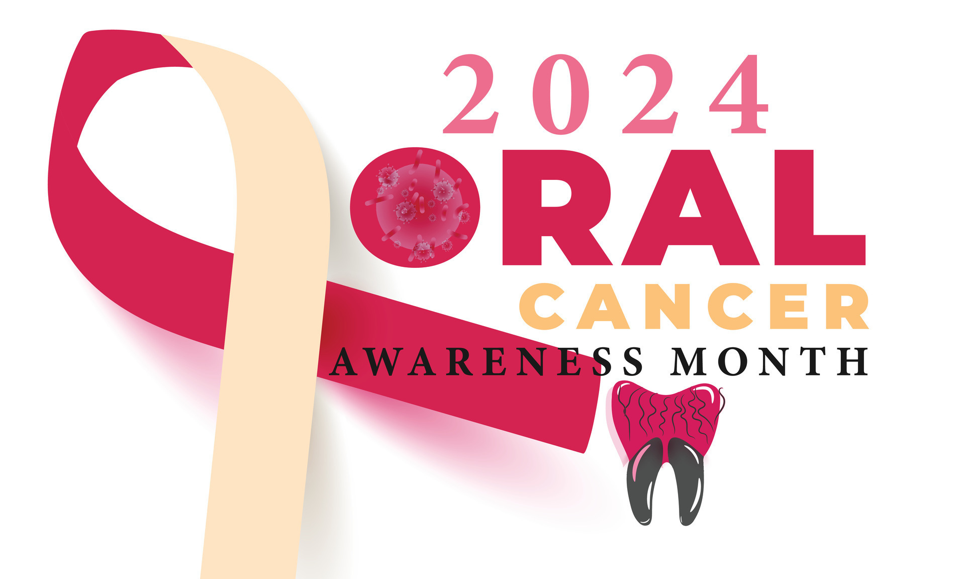 Oral Cancer Awareness Month Background Banner Card Poster Template Vector Illustration