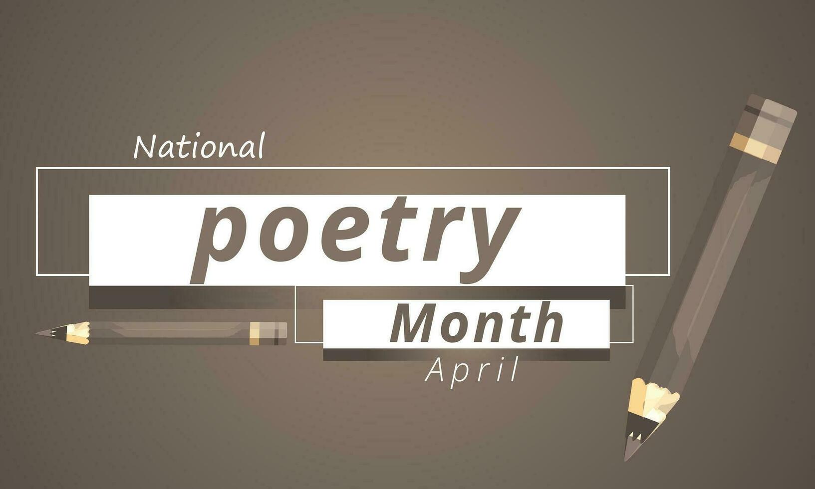 National poetry month. background, banner, card, poster, template ...