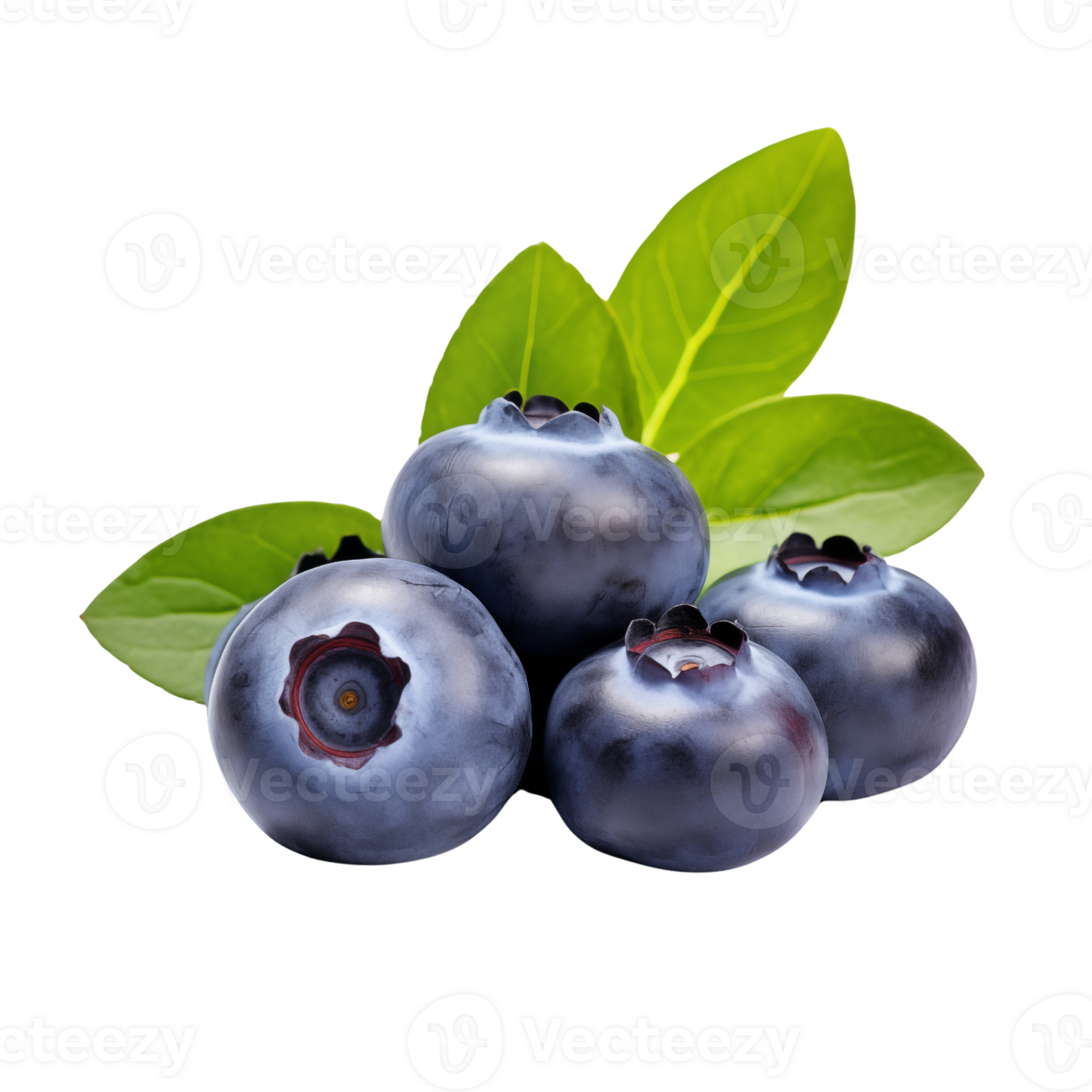 AI generated Blueberries on isolated Background 36391924 PNG