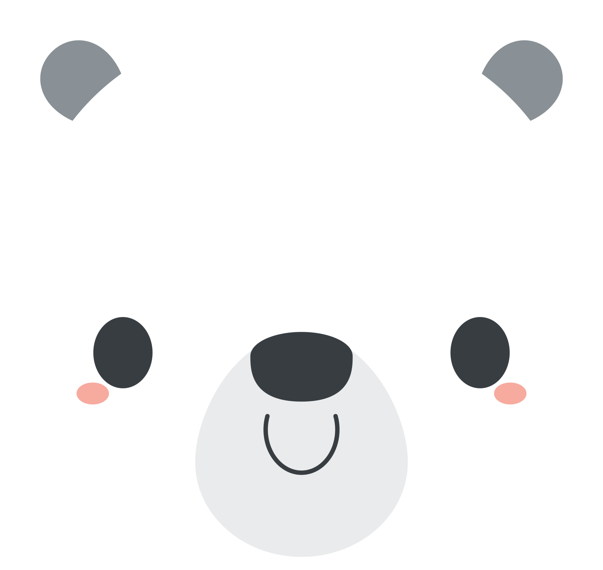 Cute Polar Bear Cartoon Character Flat Design Illustration 36392101 Png