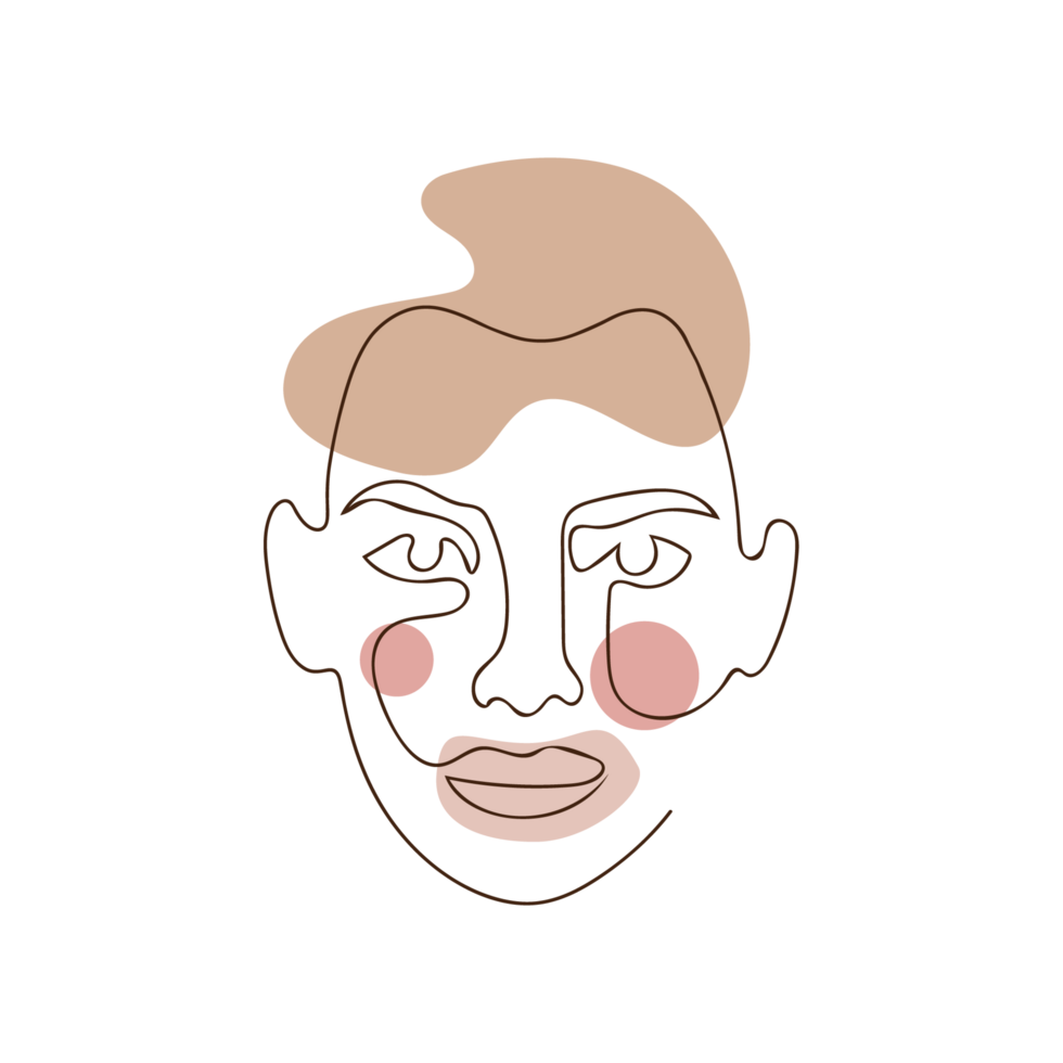 Womans Face Line Art Abstract Png Drawing Symbol 36393282 Png