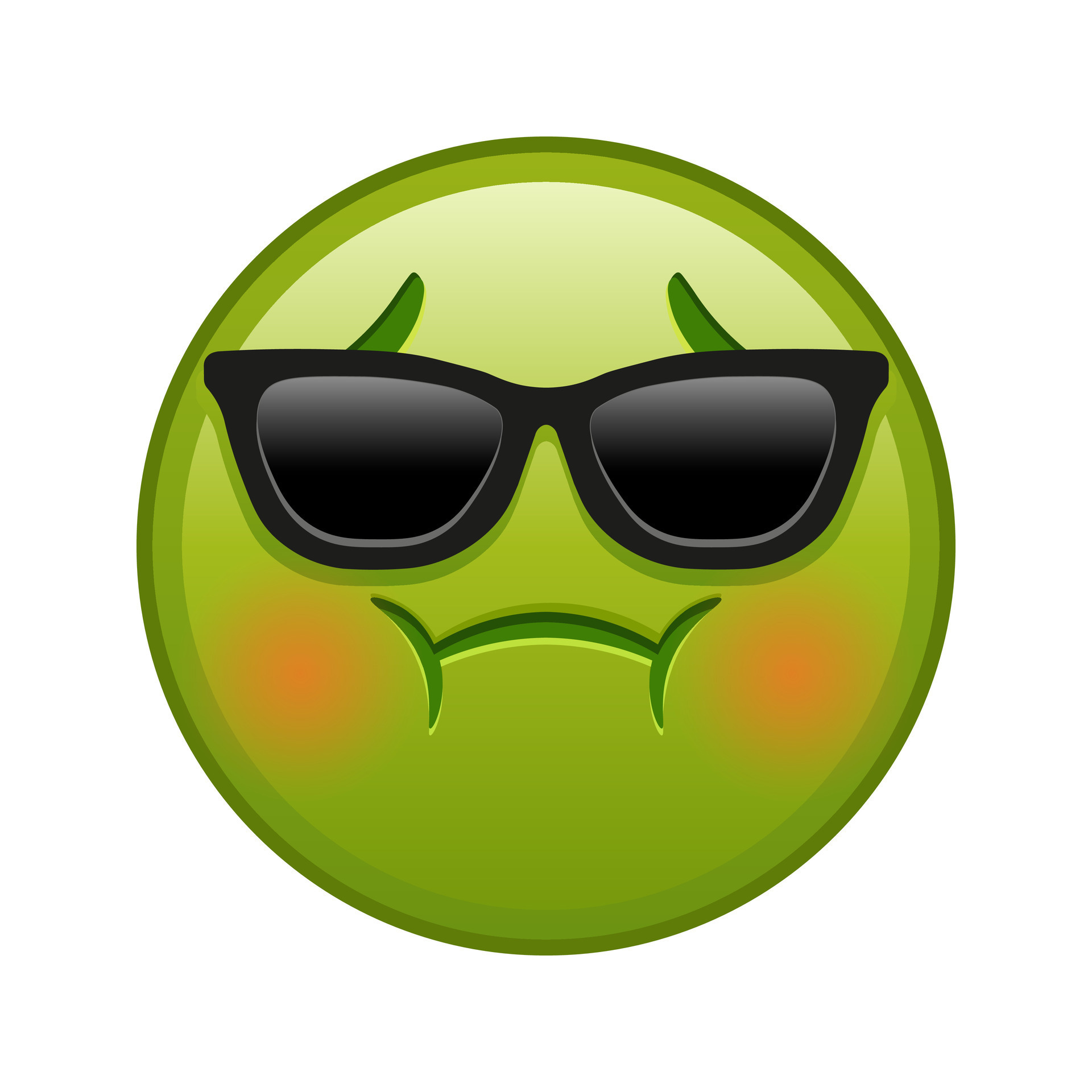 Nauseated face with sunglasses Large size of yellow emoji smile ... Nauseated face with sunglasses Large size of yellow emoji smile ...