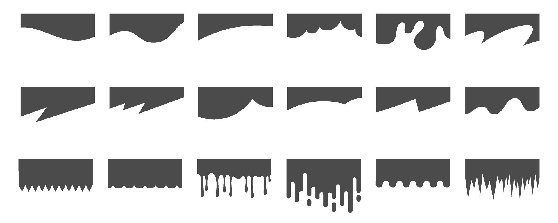 Border Shape For Website Design Vector Banner Header And Separator Background Section And