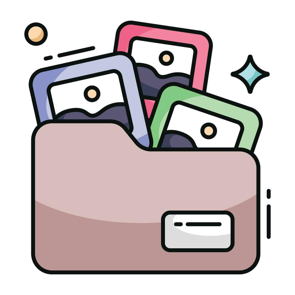 An icon design of gallery folder 36408058 Vector Art at Vecteezy