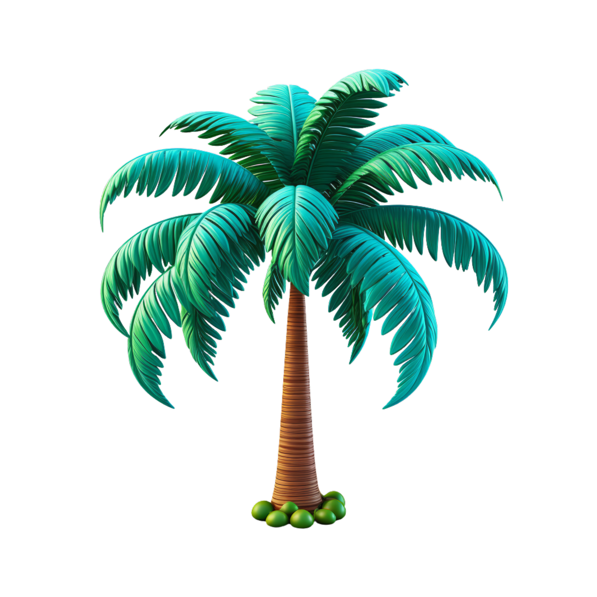 AI generated 3D Palm Tree 36409569 PNG