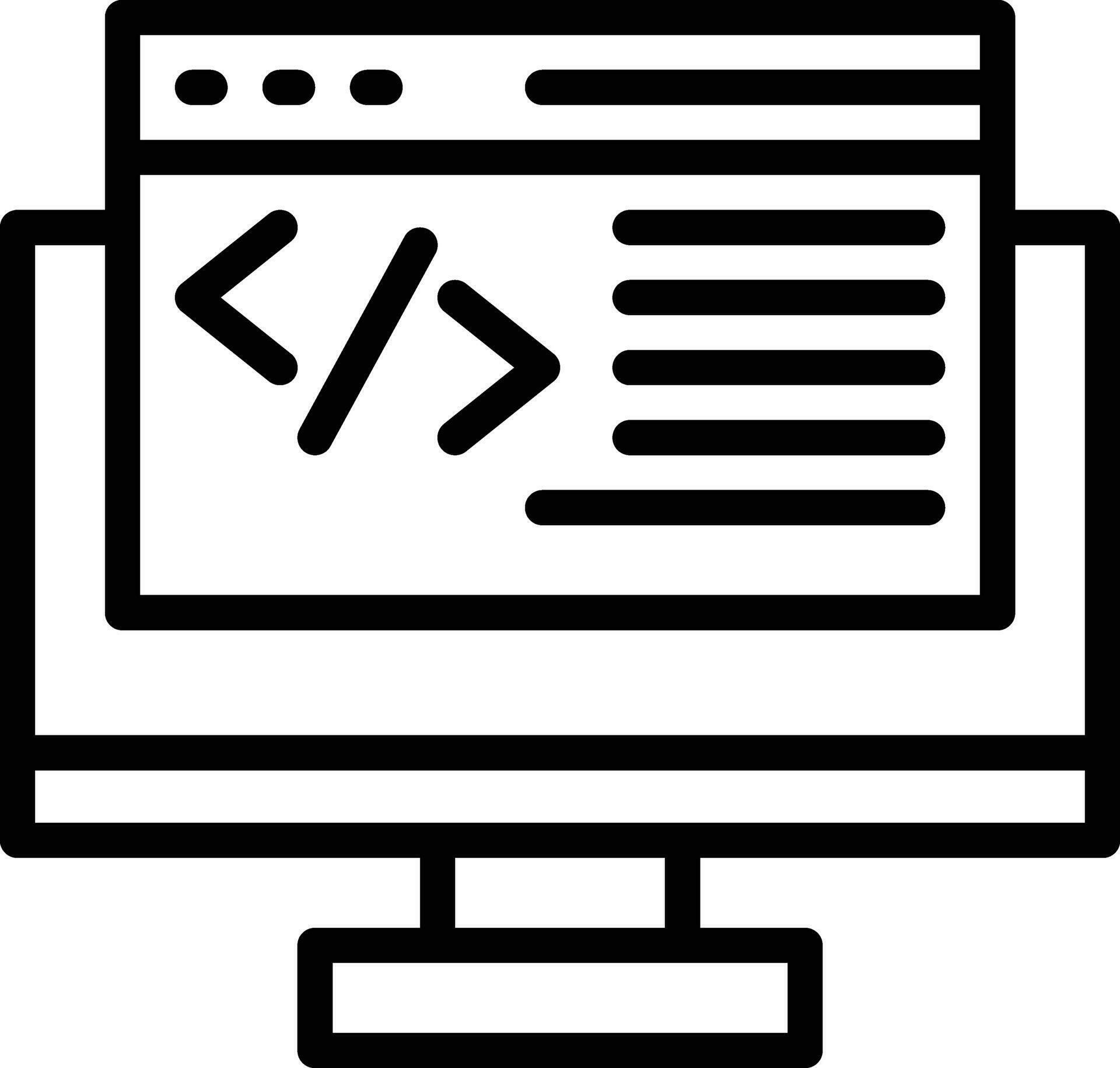 Web Programming Vector Icon 36411009 Vector Art at Vecteezy