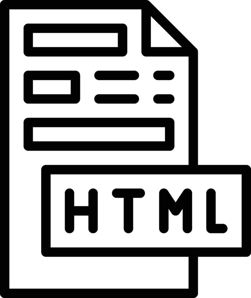 HTML File Vector Icon 36411877 Vector Art at Vecteezy