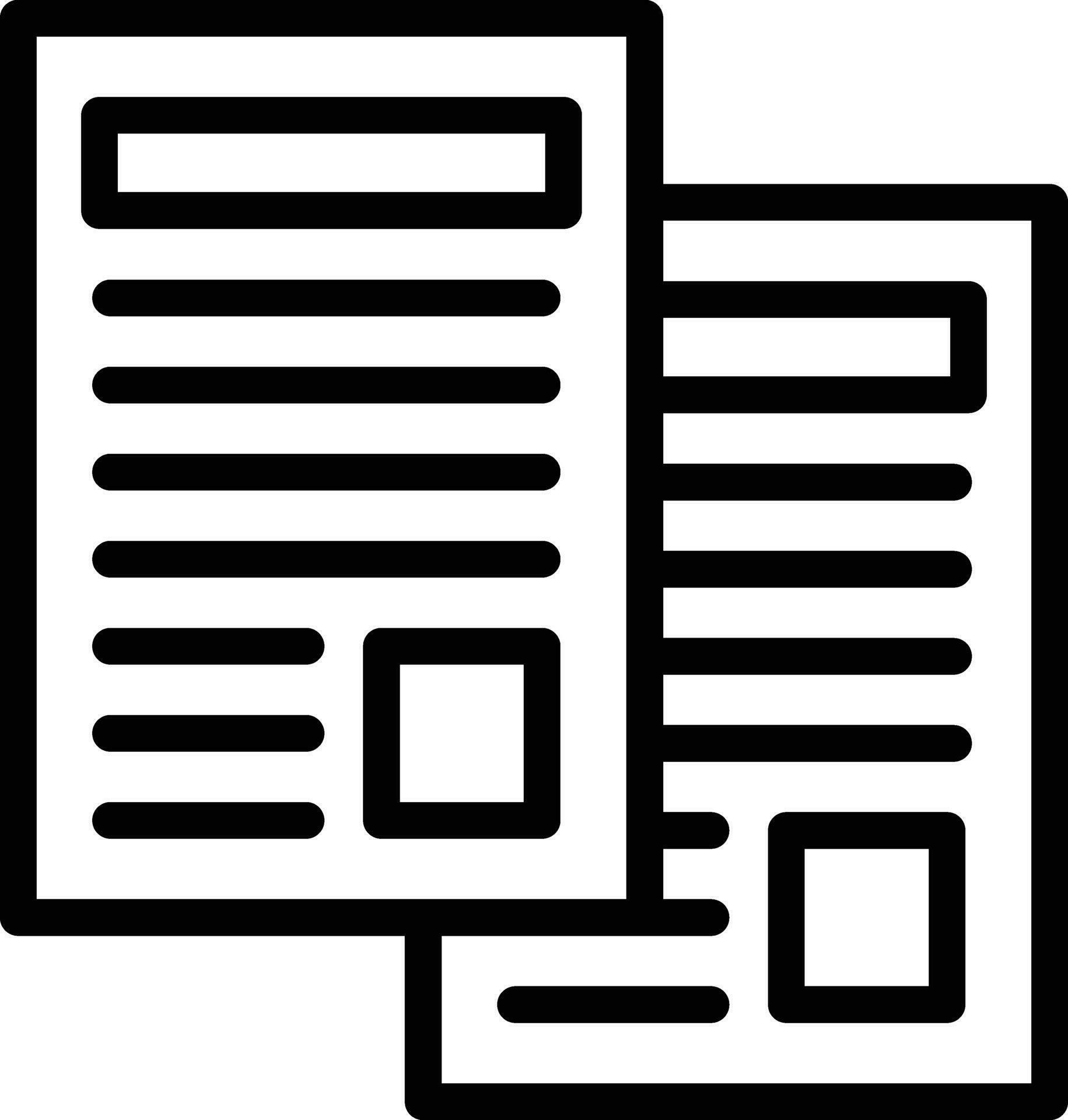 Duplicate Documents Vector Icon 36415320 Vector Art at Vecteezy