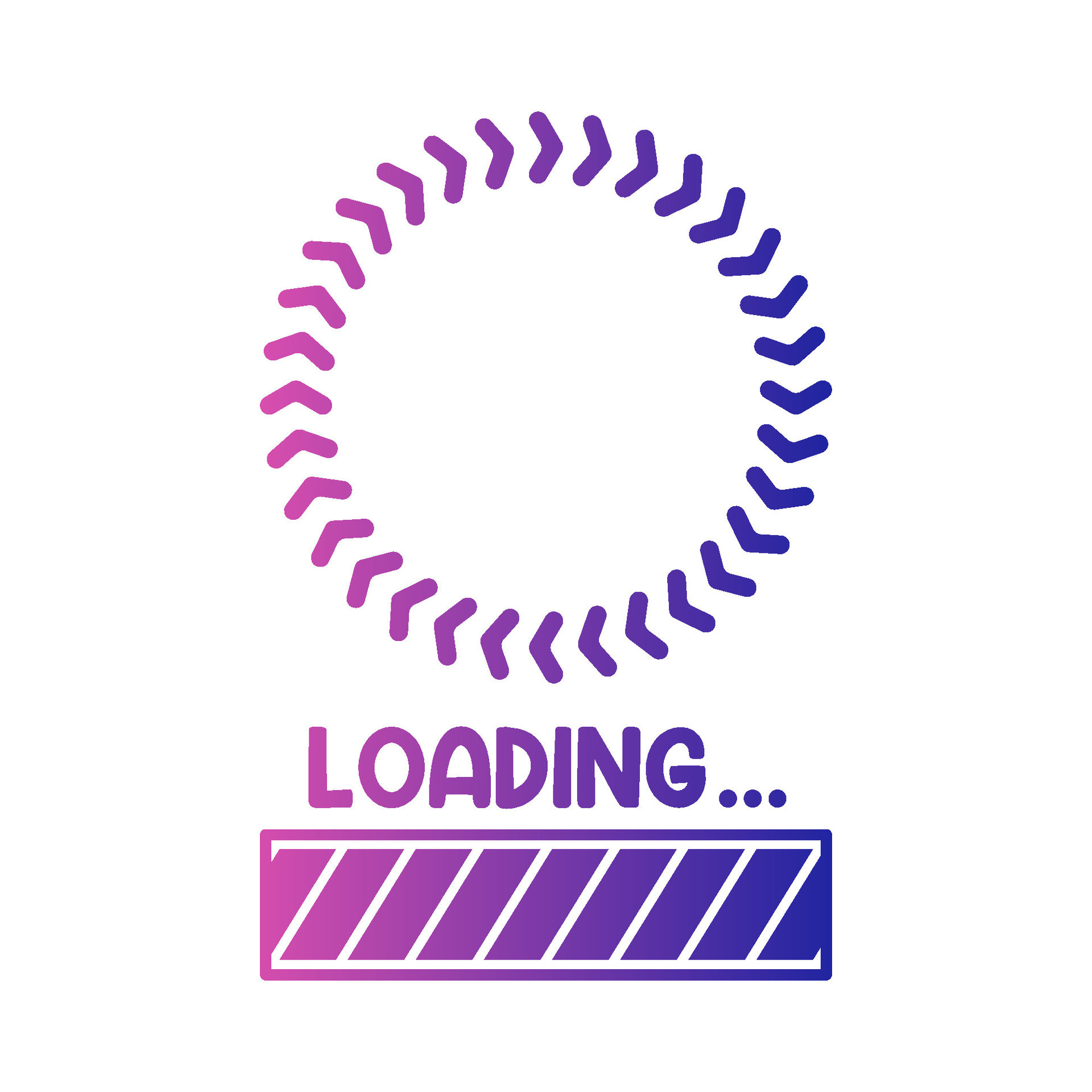 progress loading with circular loading illustration 36416769 Vector Art ...