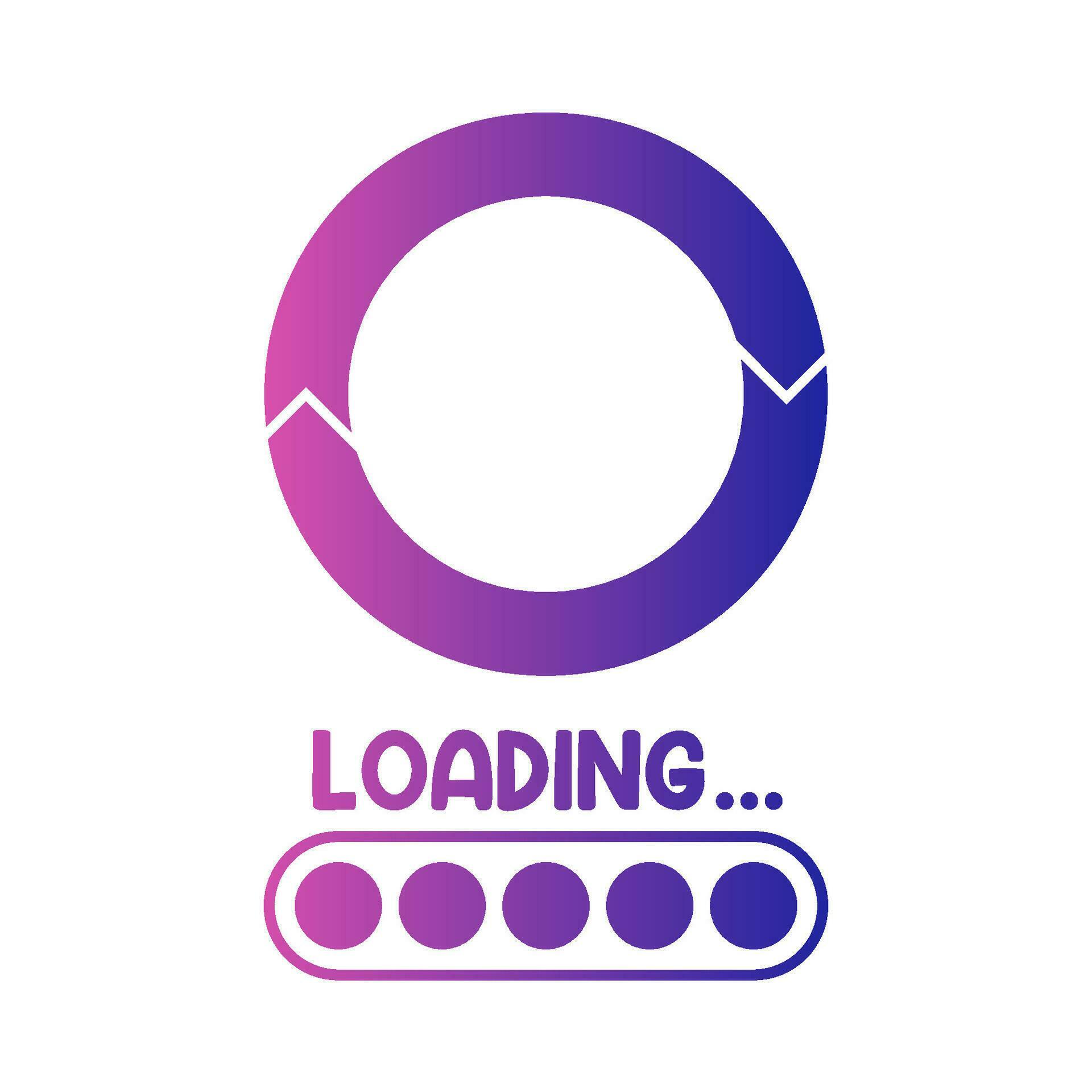 progress loading with circular loading illustration 36417913 Vector Art ...