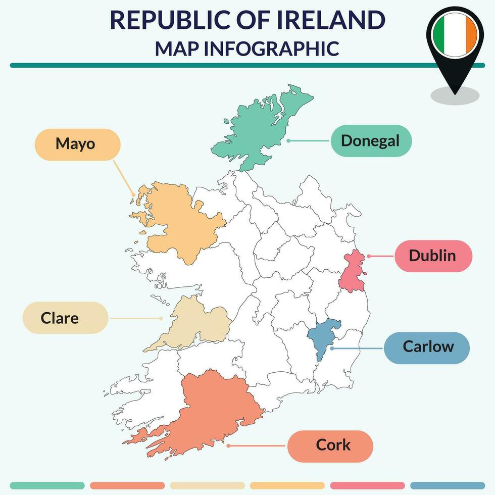 Infographic of Ireland map. Infographic map 36418198 Vector Art at Vecteezy Infographic of Ireland map. Infographic map 36418198 Vector Art at Vecteezy