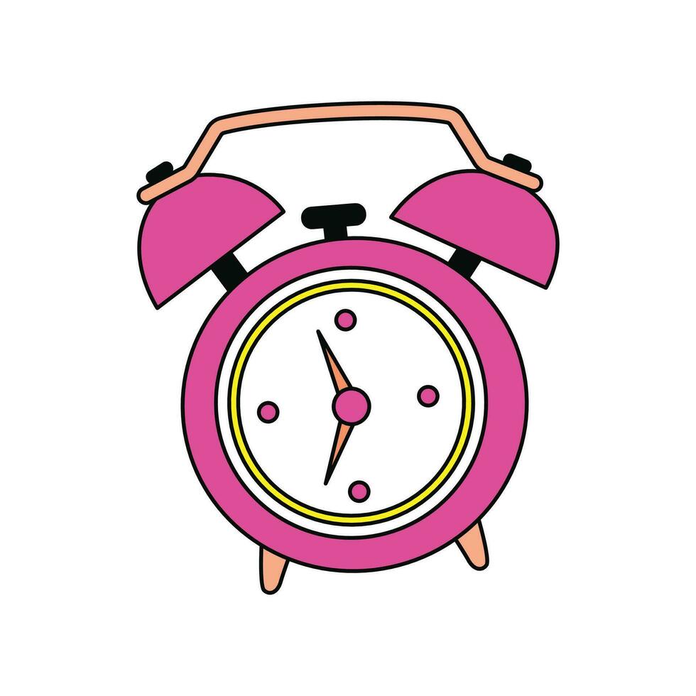 Vector Alarm Clock Ringing Isolated On White 36419593 Vector Art At Vecteezy