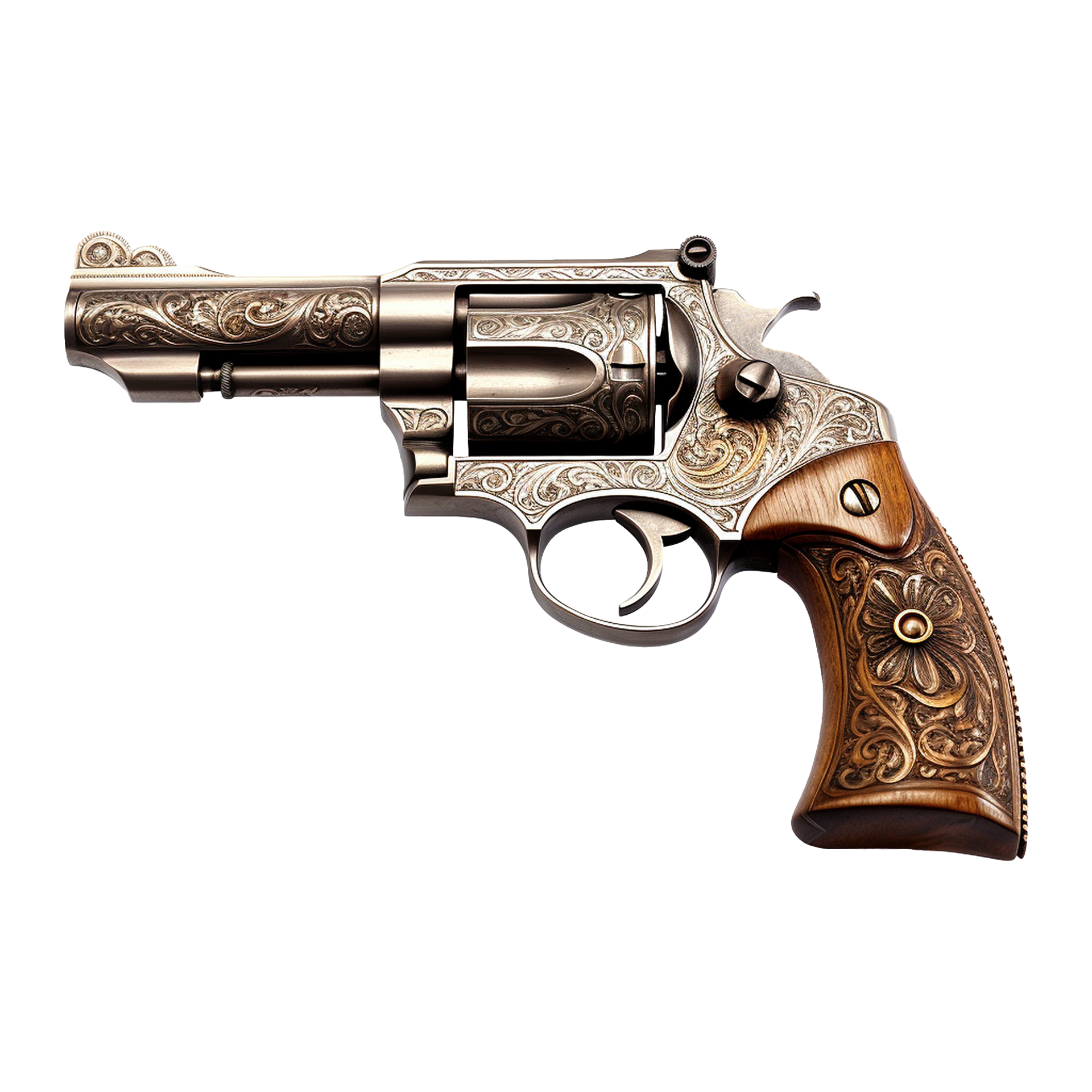 AI generated Revolver isolated on transparent background png 36420742 PNG AI generated Revolver isolated on transparent background png 36420742 PNG