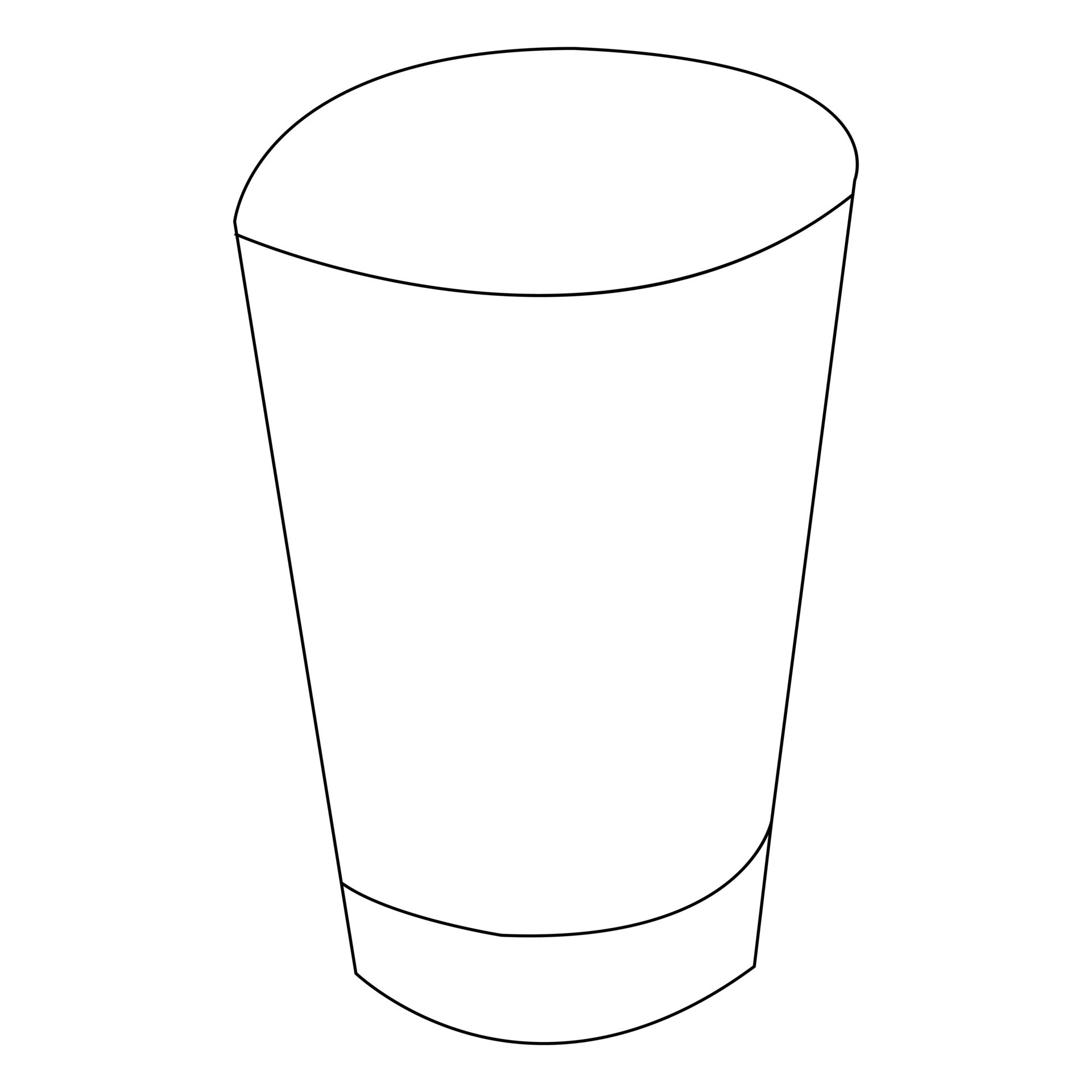 Continuous single line art drawing of wine glass outline beverage element vector illustration ...