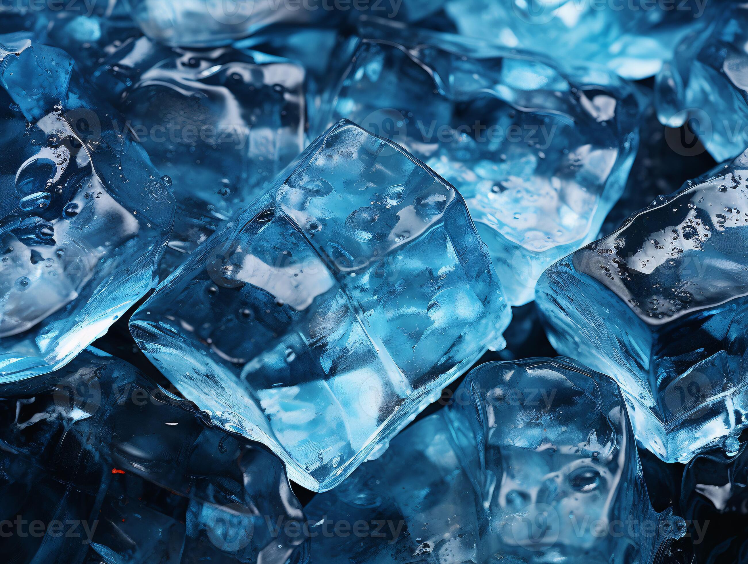 AI generated Blue Ice Cube Background. Fresh Ice Cube Texture. Generative AI 36428998 Stock ...
