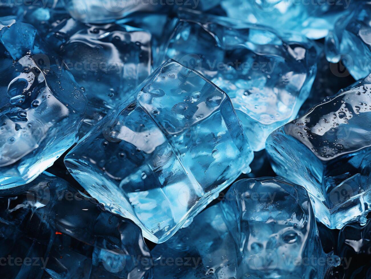AI generated Blue Ice Cube Background. Fresh Ice Cube Texture. Generative AI 36428998 Stock ...