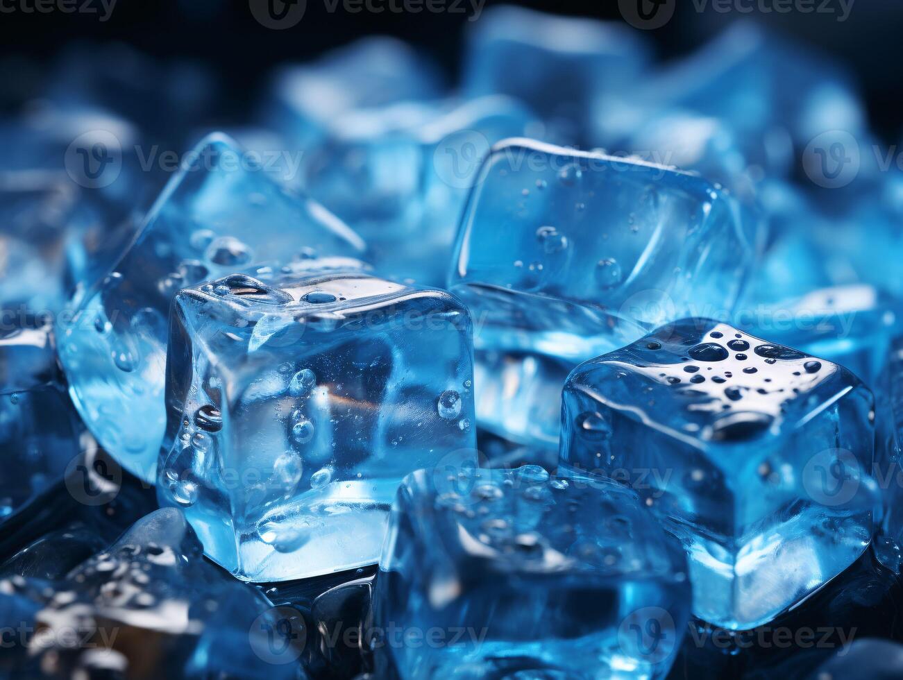 AI generated Blue Ice Cube Background. Fresh Ice Cube Texture. Generative AI 36429254 Stock ...