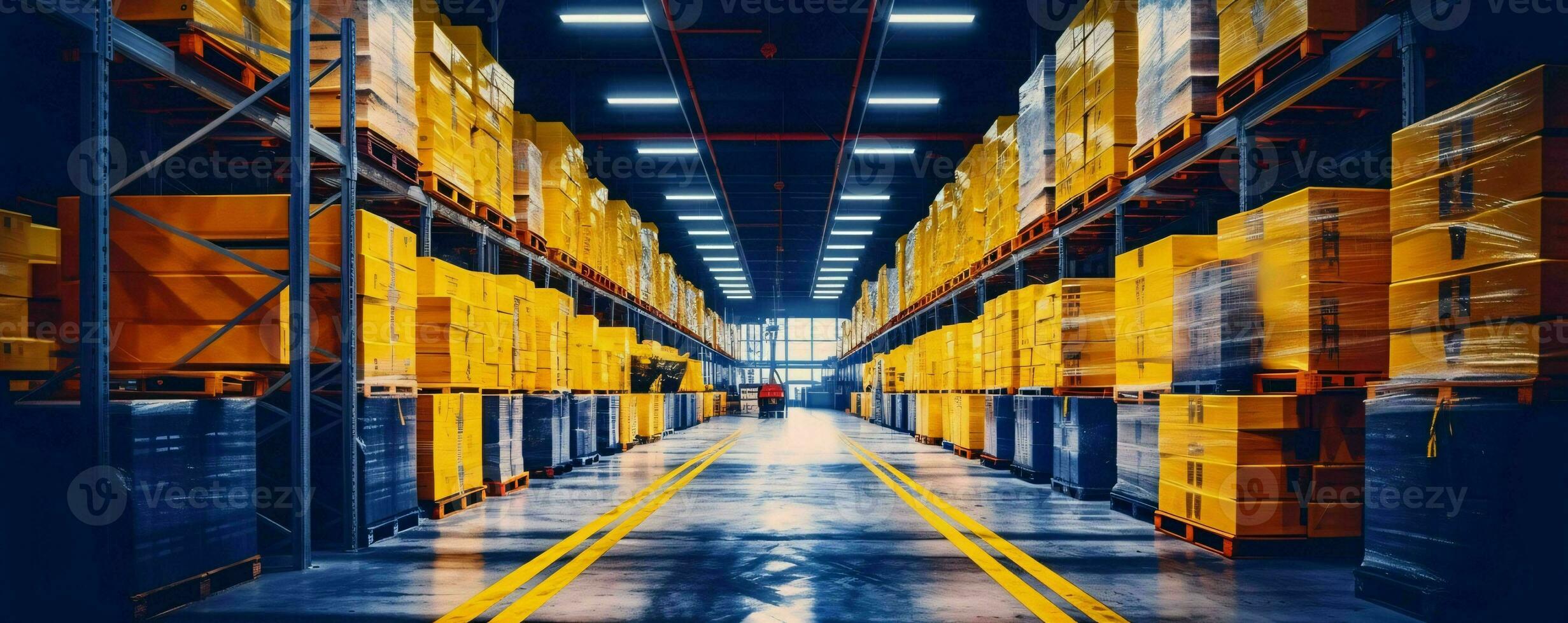 AI generated Huge Warehouse Logistic. Industrial Distribution Center ... AI generated Huge Warehouse Logistic. Industrial Distribution Center ...