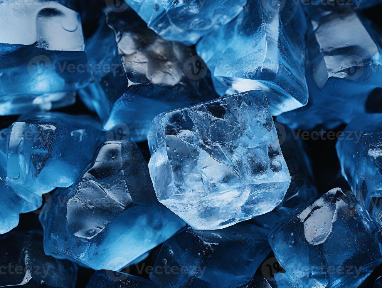 AI generated Blue Ice Cube Background. Fresh Ice Cube Texture. Generative AI 36430018 Stock ...