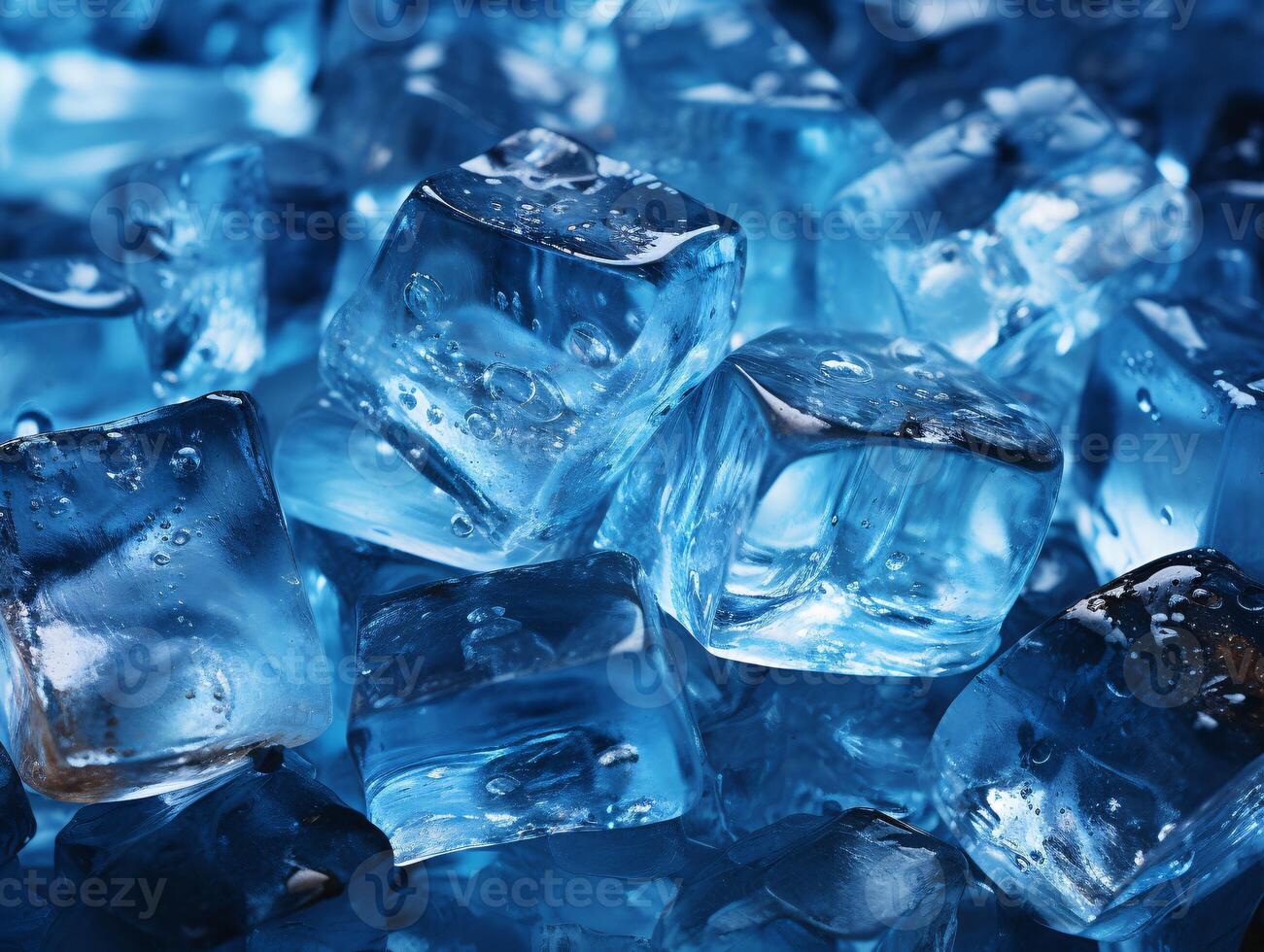 AI generated Blue Ice Cube Background. Fresh Ice Cube Texture. Generative AI 36430171 Stock ...