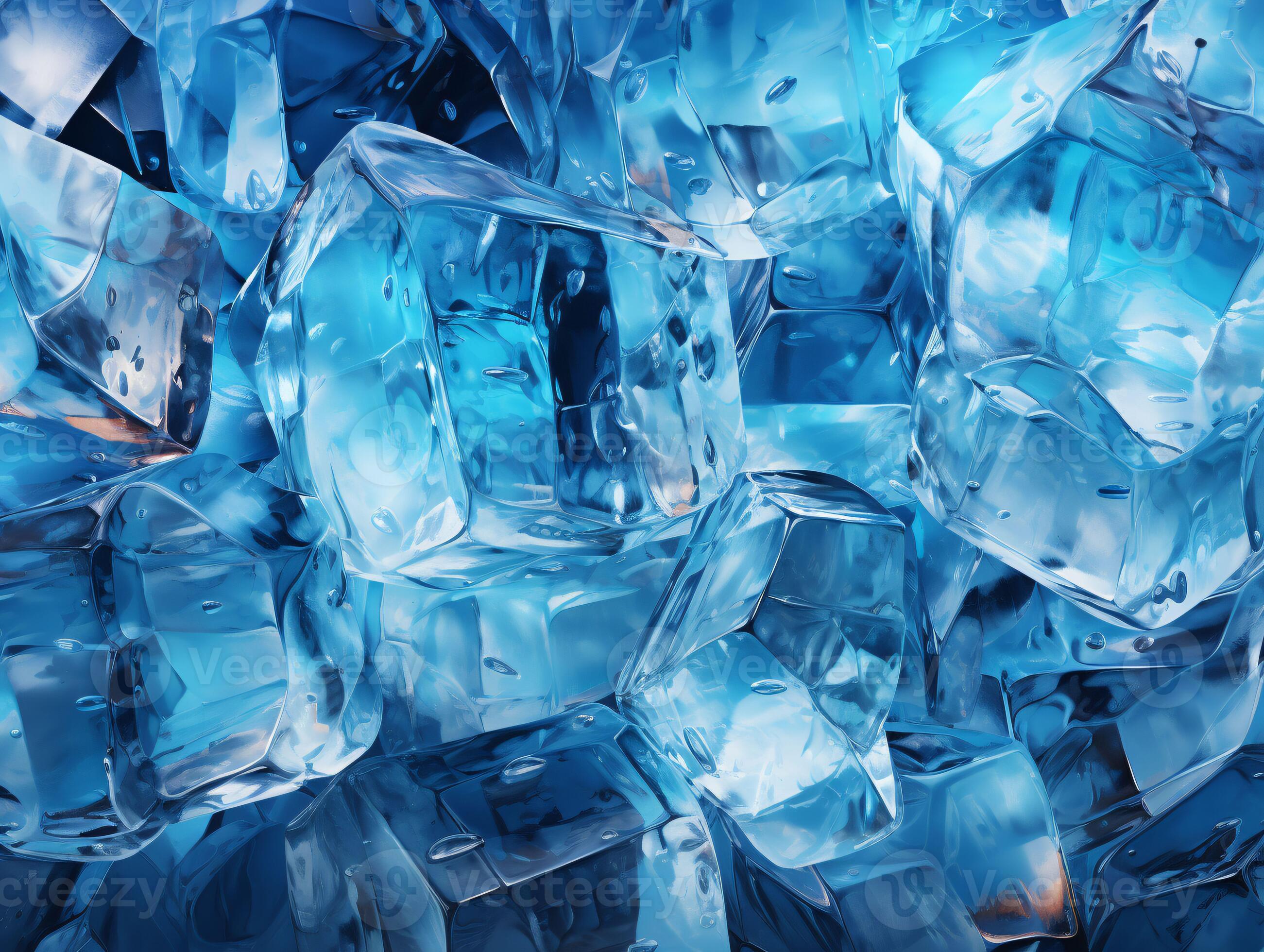 AI generated Blue Ice Cube Background. Fresh Ice Cube Texture. Generative AI 36431865 Stock ...