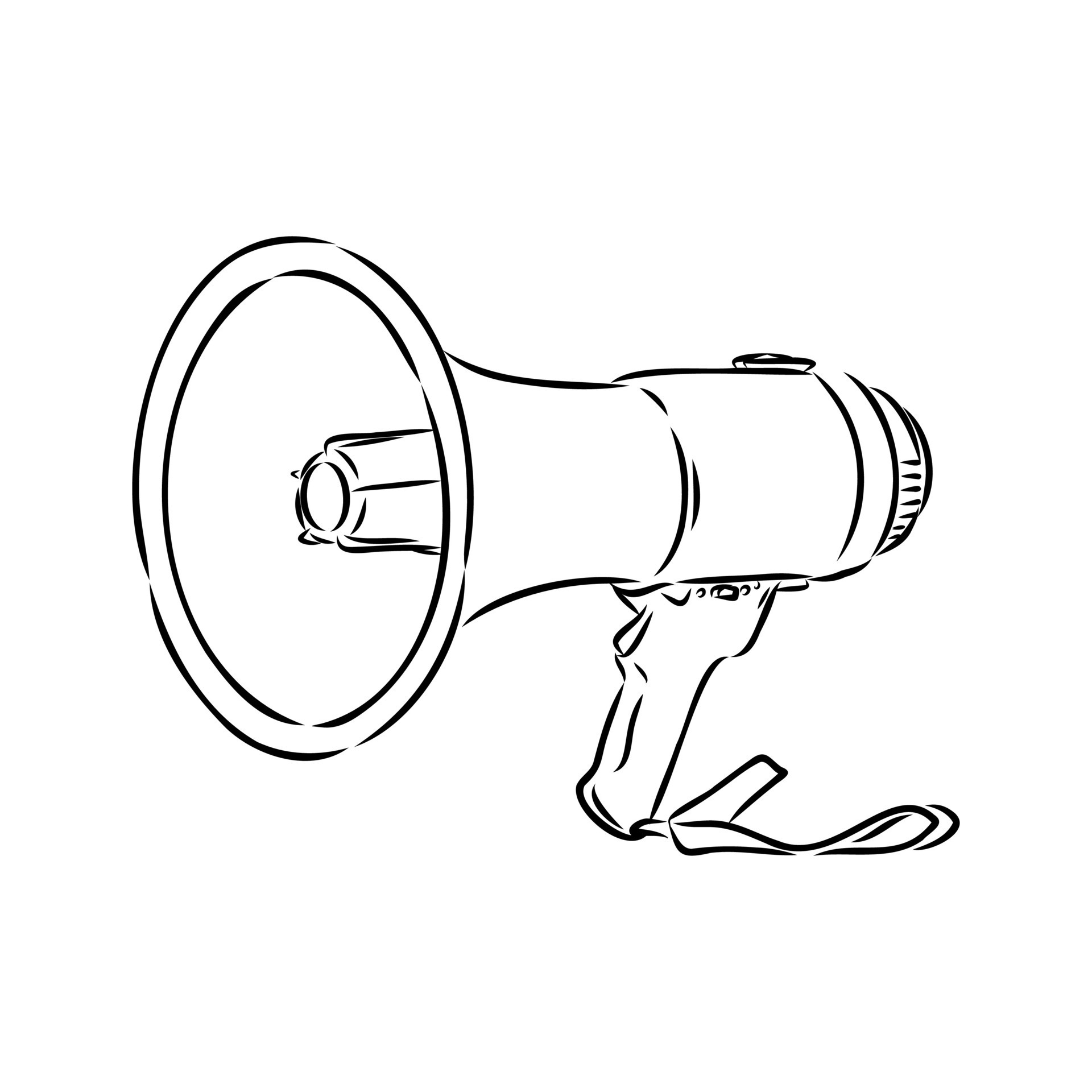 megafon vector sketch 36438233 Vector Art at Vecteezy