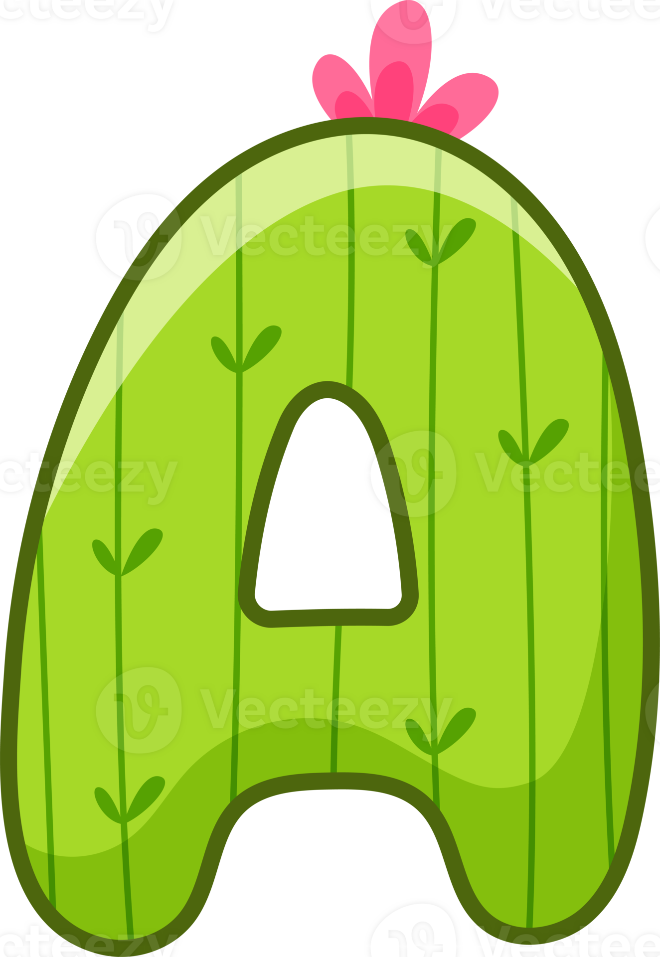 Cactus Alfabeto Letra Un 36443254 Png