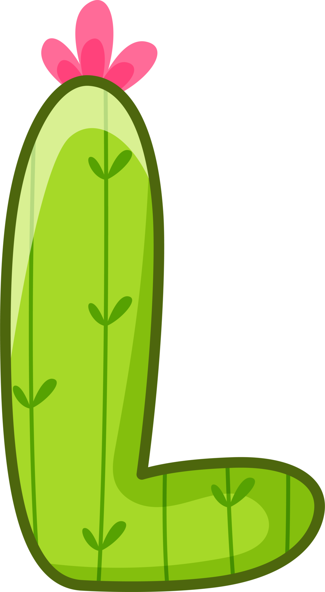 Cactus Alfabeto Letra L 36443291 Png