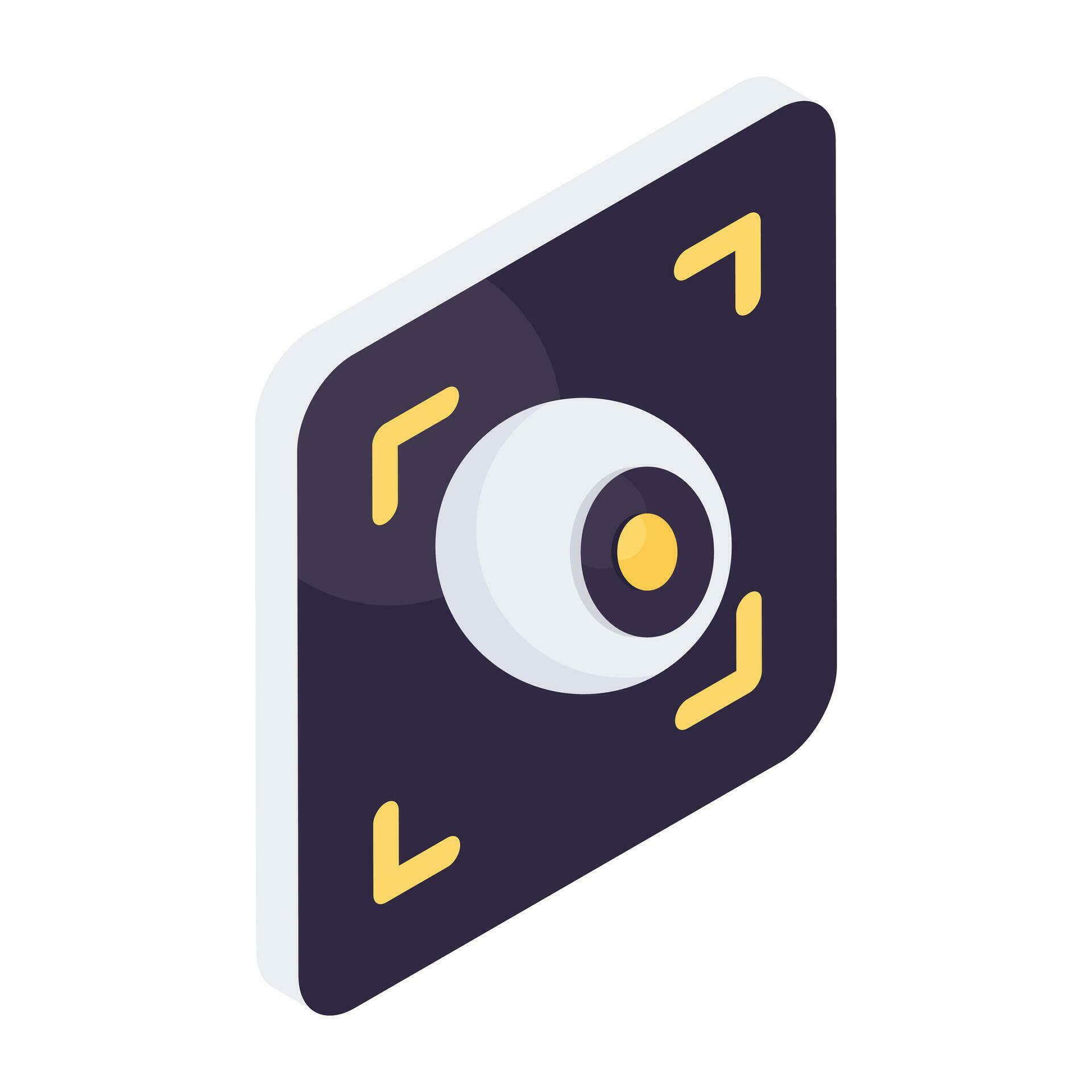 A colored design icon of iris recognition 36443767 Vector Art at Vecteezy