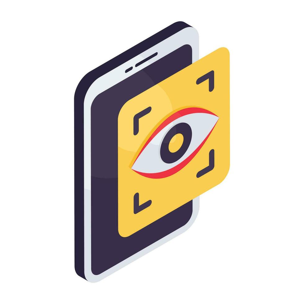 A colored design icon of iris recognition 36443803 Vector Art at Vecteezy