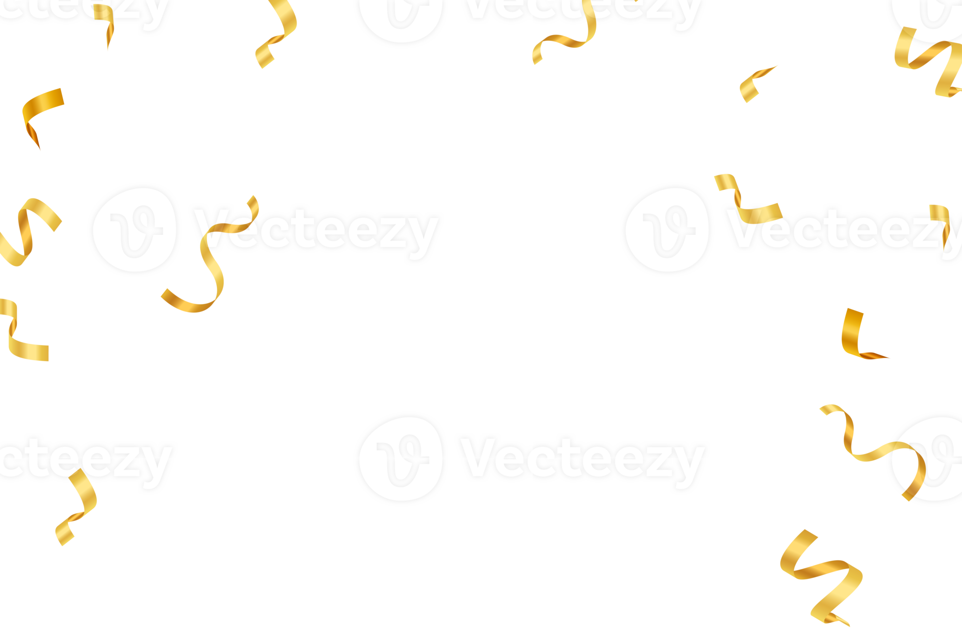 Realistic gold confetti 36444236 PNG