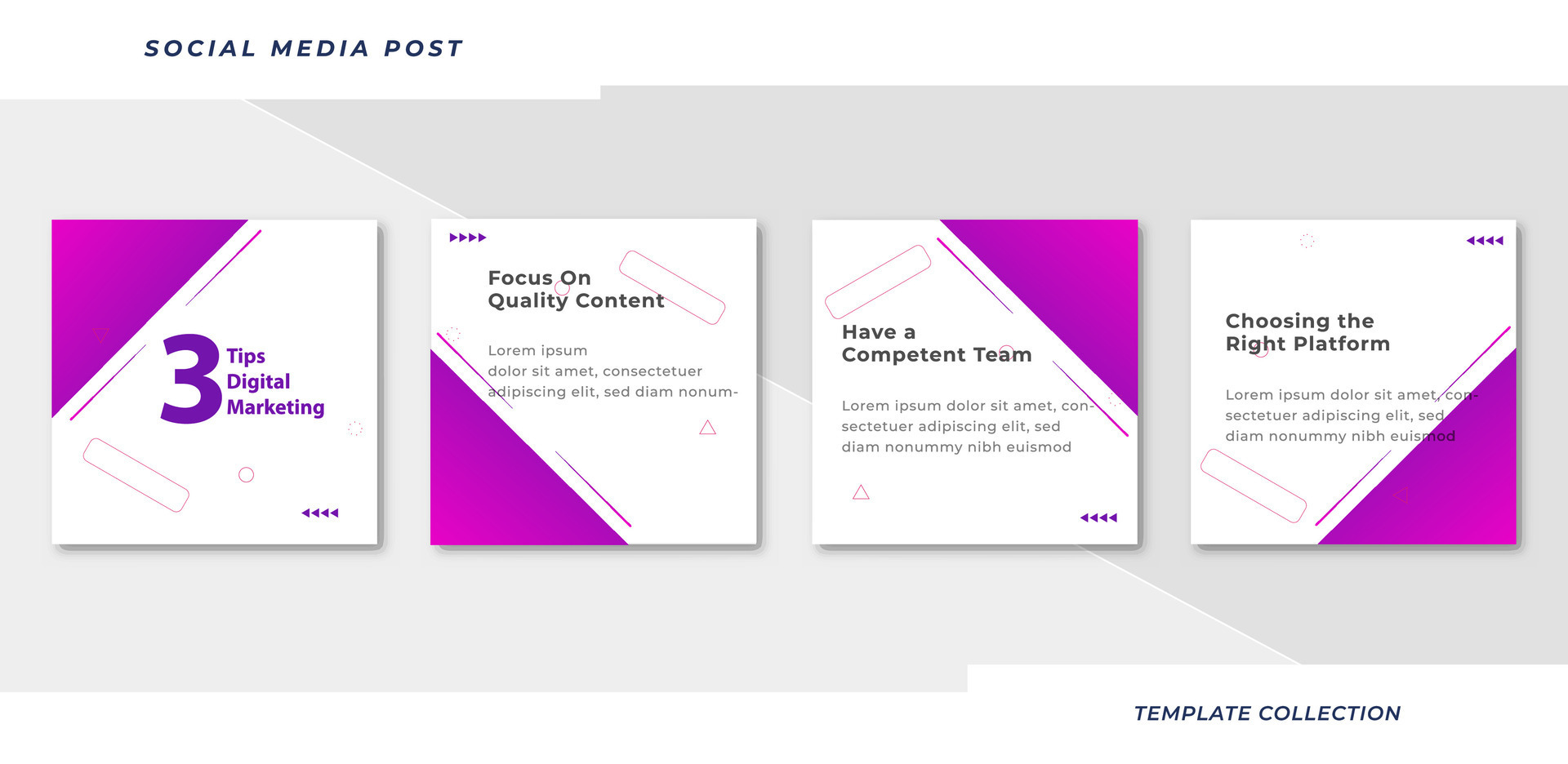 Tips Post Collection Tutorial Tip Trick Quick Tips Layout Template Design Element Pro Vector