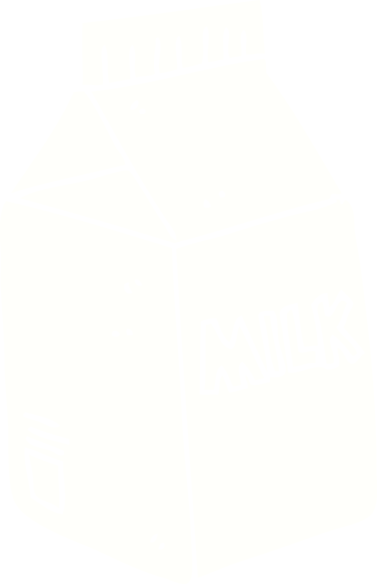 Flat Color Illustration Of A Cartoon Milk Carton 36445597 Png